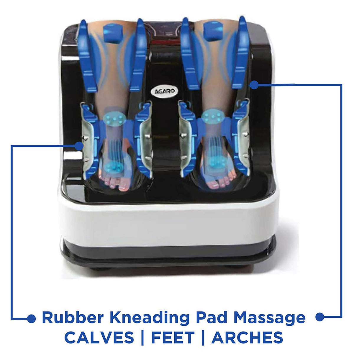 Agaro Foot And Calf Massager Black Agaro