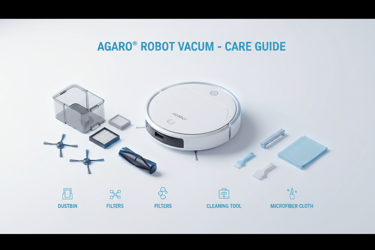 AGARO Alpha Robot Vacuum Cleaner Maintenance & Cleaning Tips