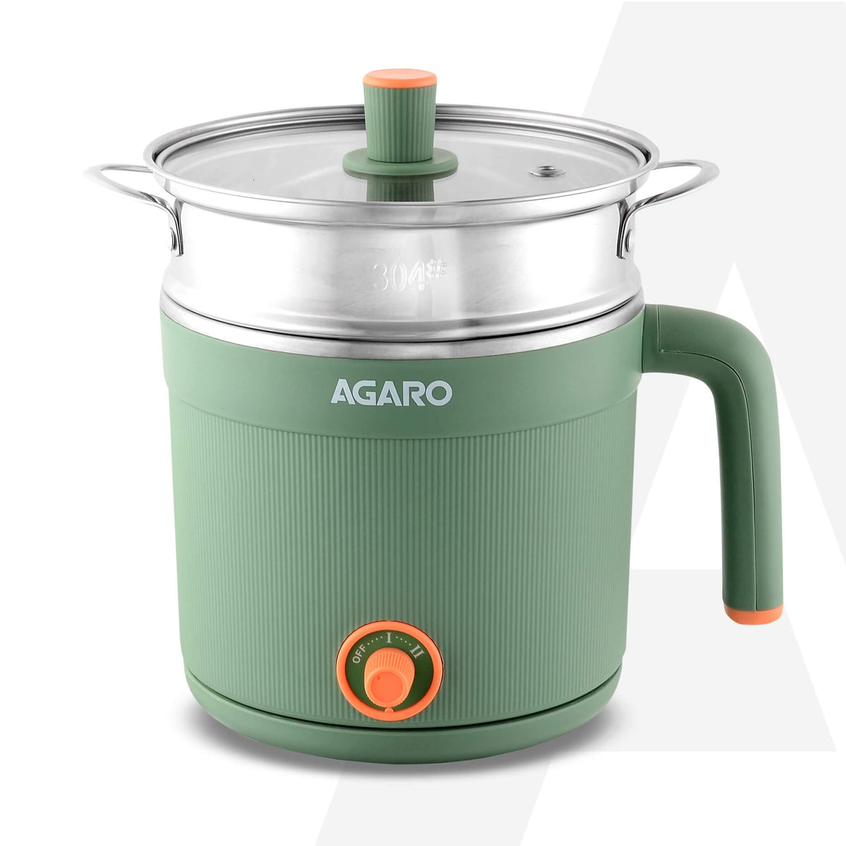 Regency Multi Cook Kettle With Steamer, 1.2L (Sea Green) | AGARO – Agaro
