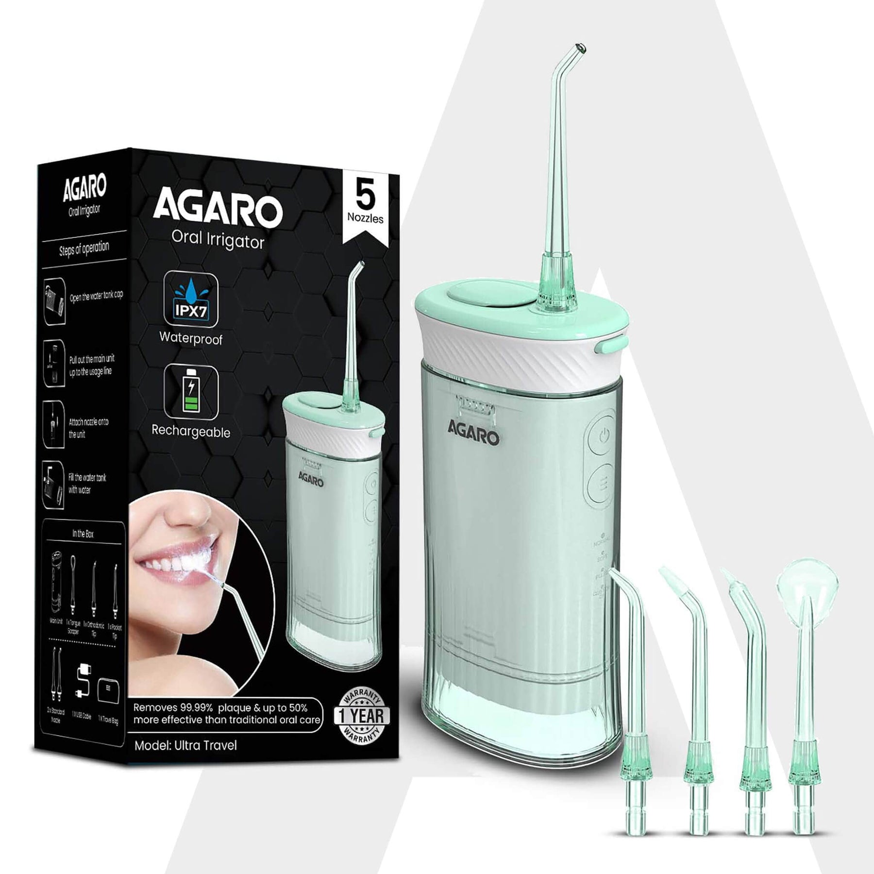 Teeth & Oral Irrigator Online | Floss Smart with AGARO | Water Flosser ...