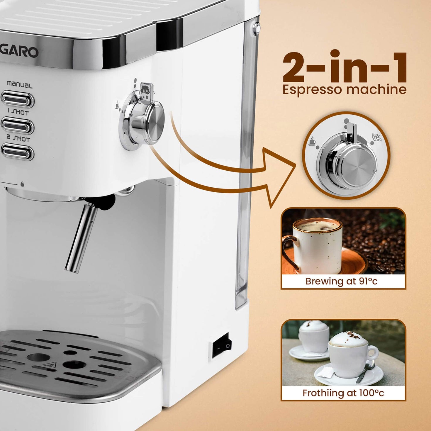 AGARO Regency Espresso Coffee Maker | Designed for coffee lovers – Agaro