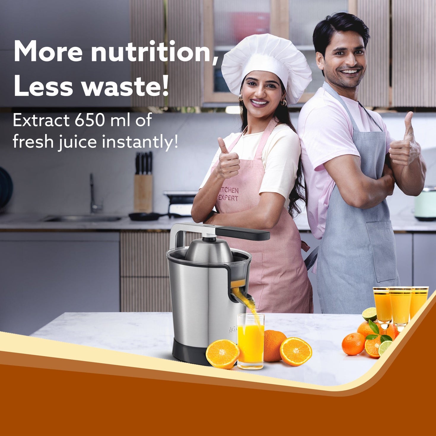 Regency Electric Citrus Juicer 350W, 650 ml, Pulp Regulator – Agaro