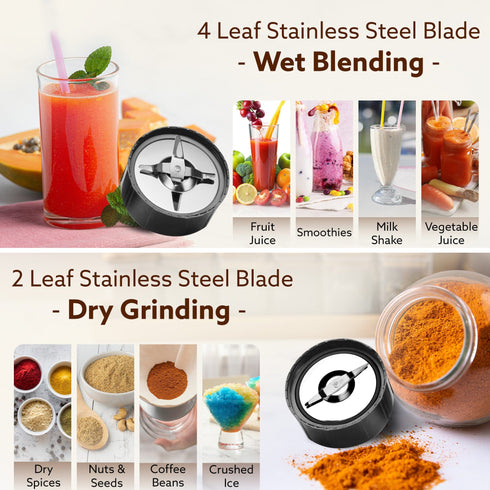 Regal 3 Jar Personal Blender, 400W, Red & Black | AGARO – Agaro