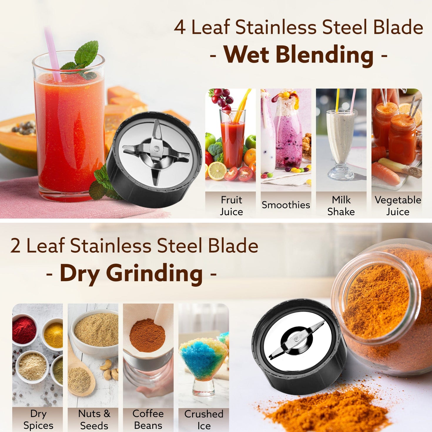 Regal 3 Jar Personal Blender, 400W, Red & Black | AGARO – Agaro