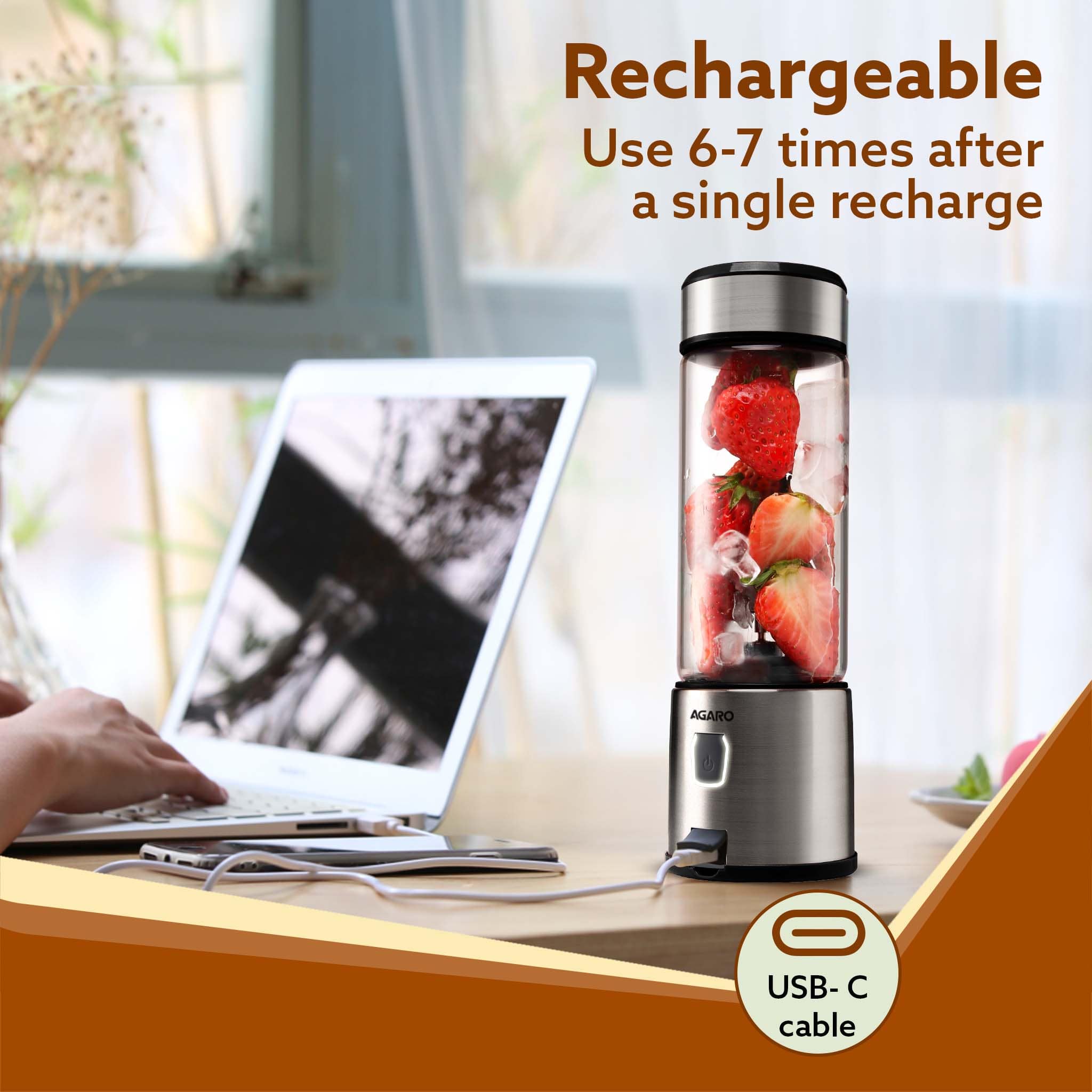 Galaxy Portable Blender,For Smoothie And Juices,Portable Hand Blender ...