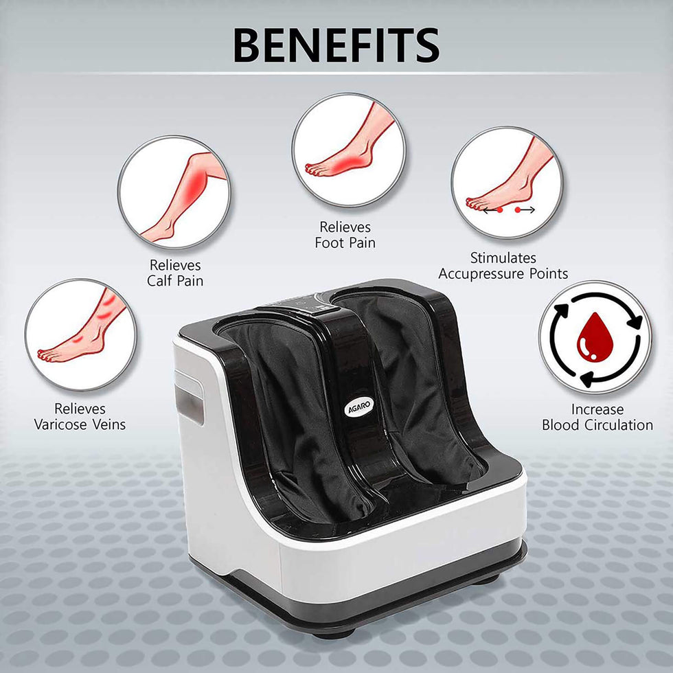 Agaro Foot And Calf Massager Black Agaro