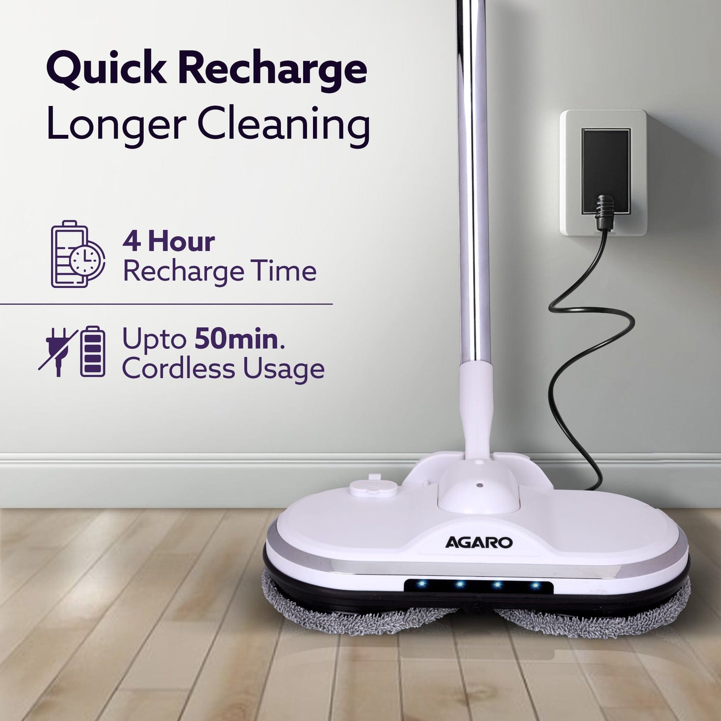 AGARO Regency Electric Spin Mop for Floor Cleaning, Floor Mop – Agaro