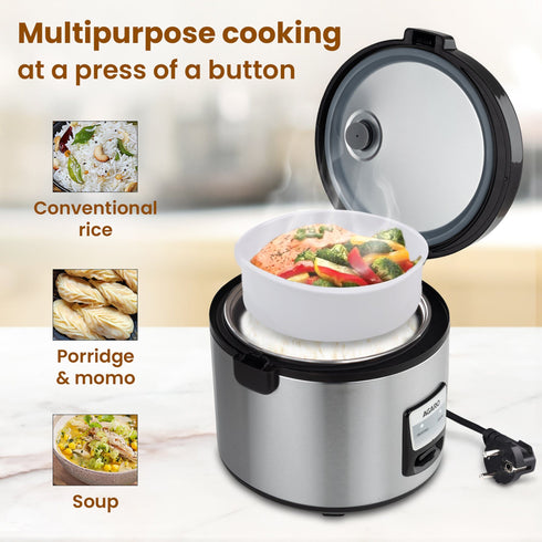 Regency Electric Rice Cooker - 5L - Silver & B | AGARO – Agaro